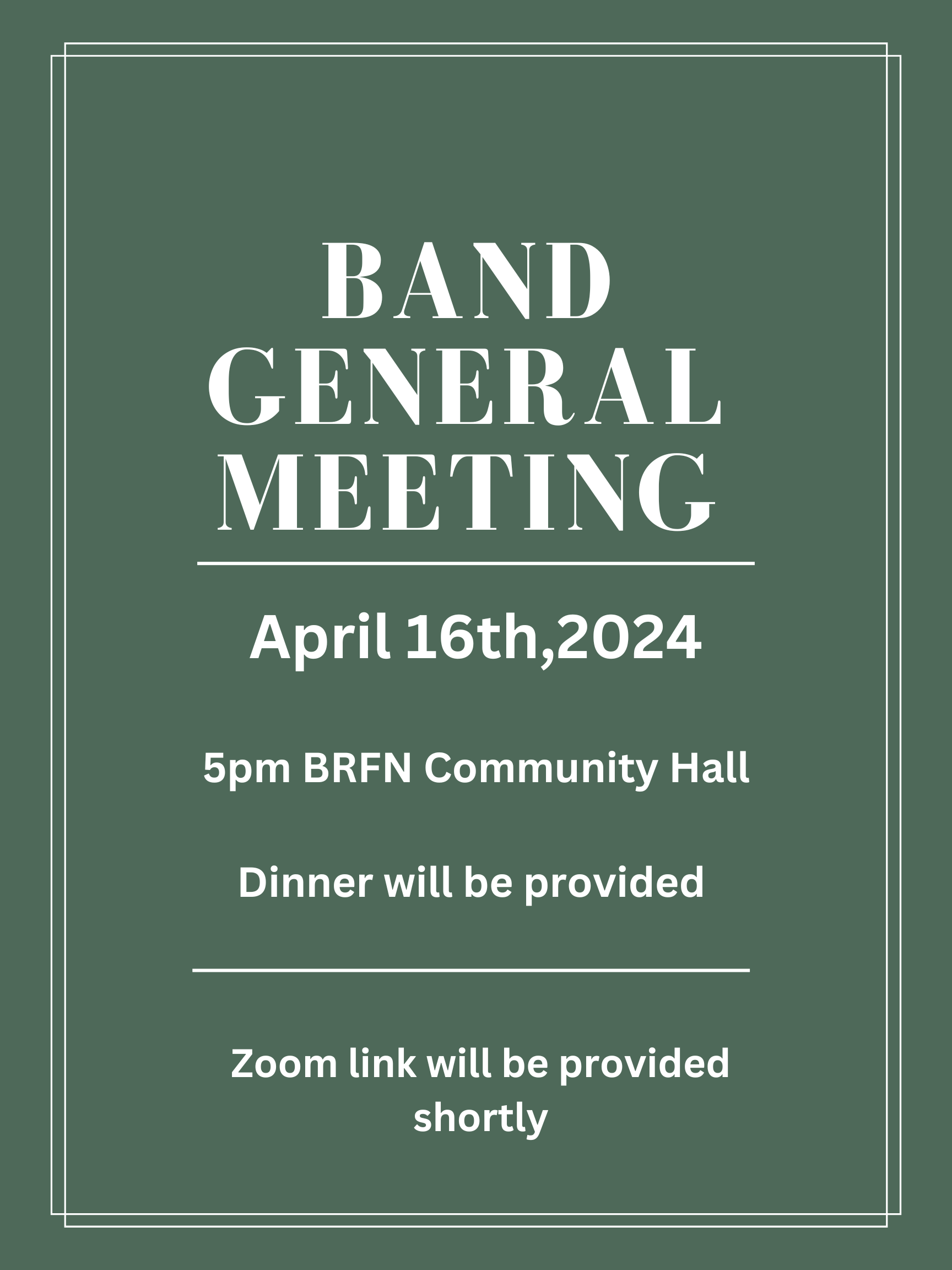 BRFN Band General Meeting - Blueberry River First Nations