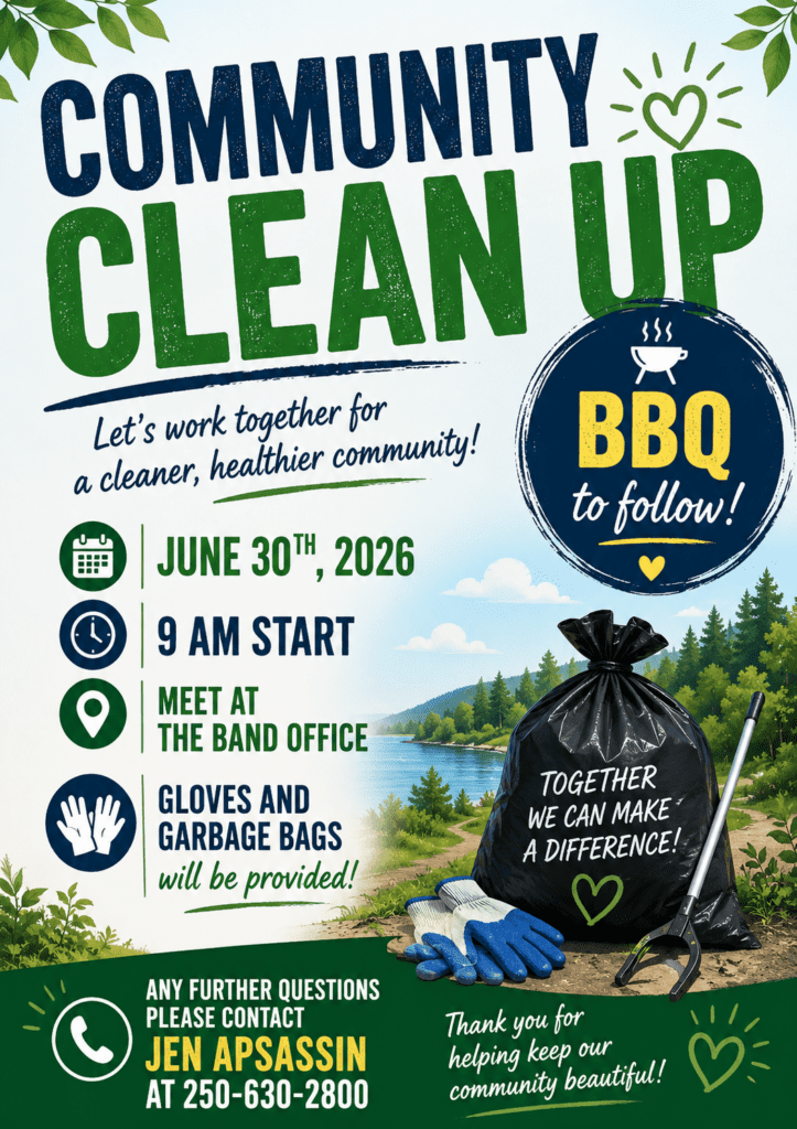COMMUNITY CLEAN UP - Blueberry River First Nations